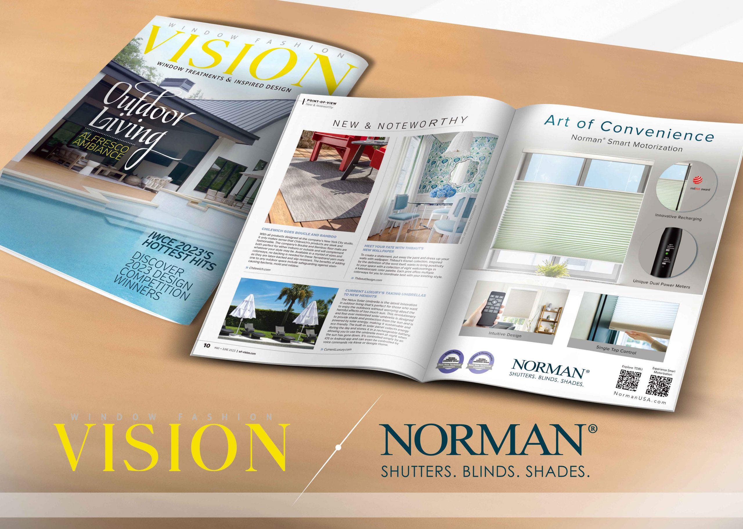 NORMAN®客製化窗飾榮登美國窗飾指標雜誌Window Fashion Vision - NORMAN BLOG