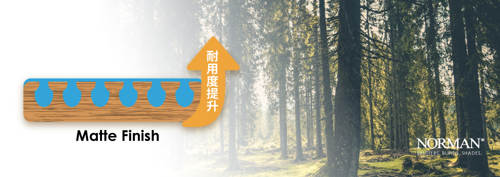 呼吸森林的氣息，NORMAN®實木百葉簾 Matte Finish 霧面啞光色系列 - NORMAN BLOG